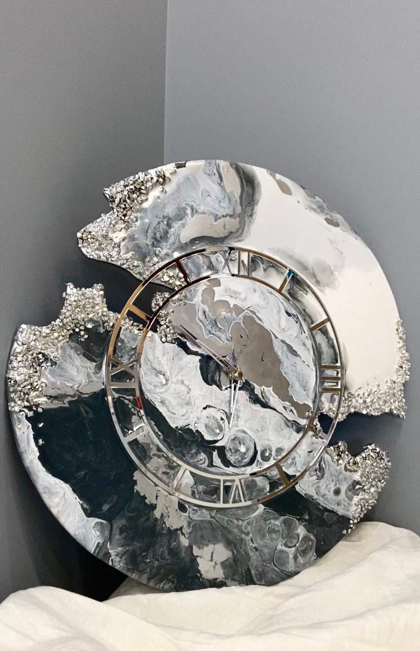 Wall Clock Resin - Etsy