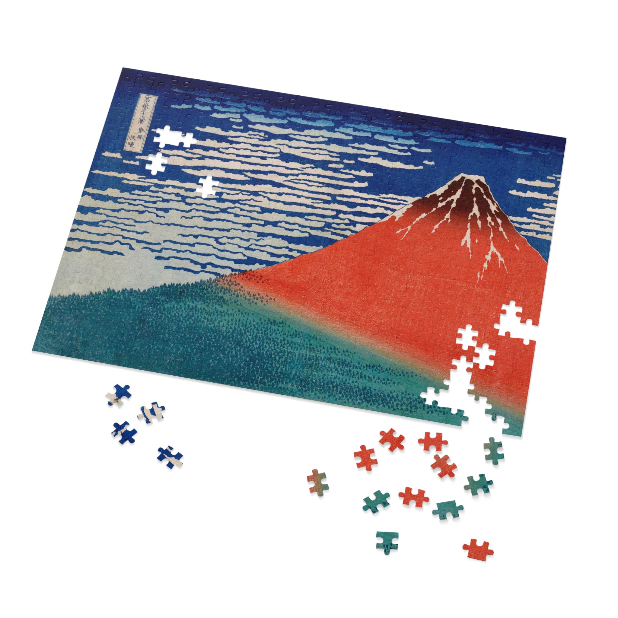 500 Piece Hokusai Illustration Jigsaw Puzzle, Decorative Japanese ...