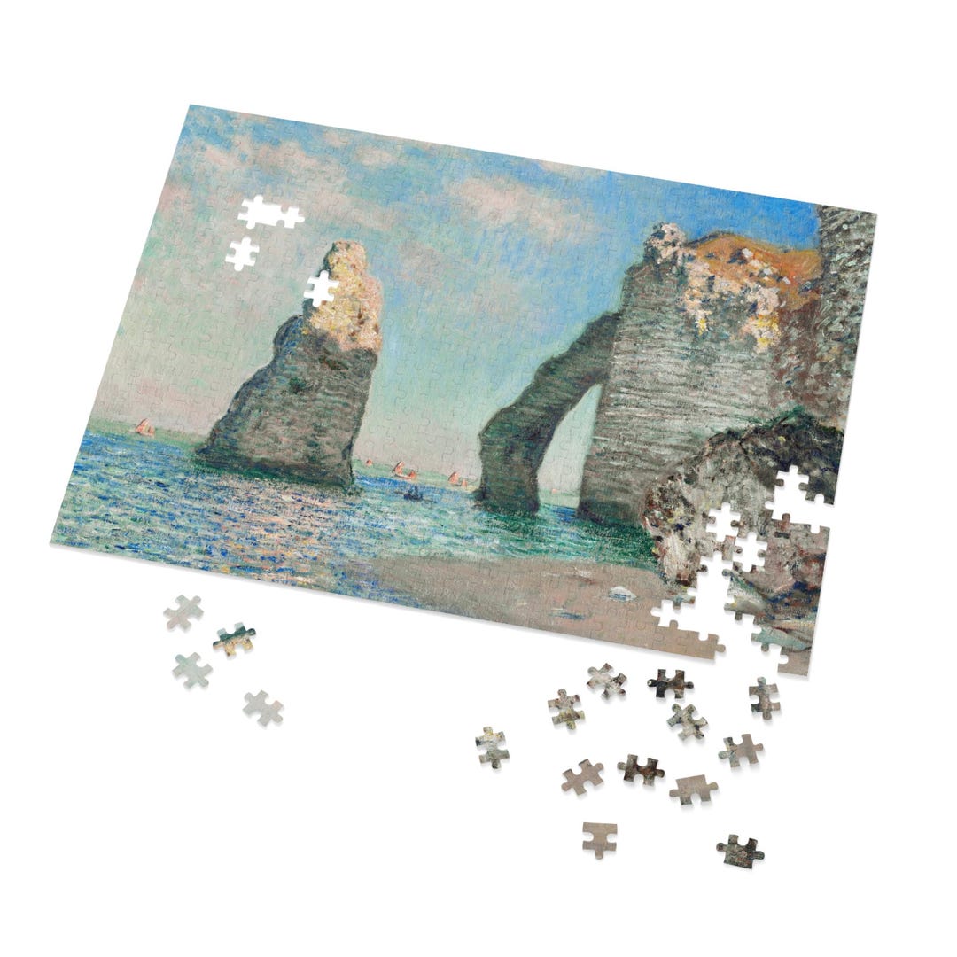30, 110, 252 & 500-piece Claude Monet Jigsaw Puzzle, the Cliffs at ...