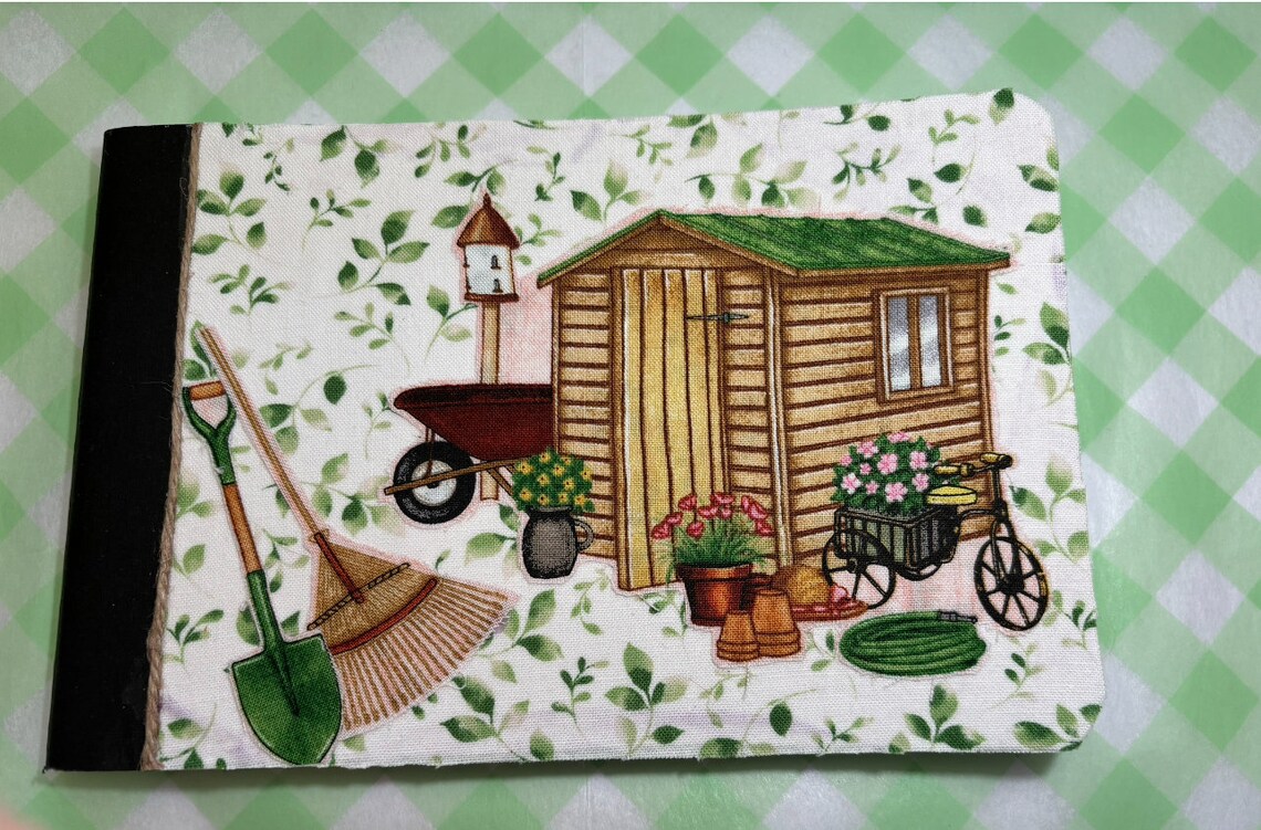 Up-cycled/altered Jr. Composition Notebook/journal. Fabric Covered ...