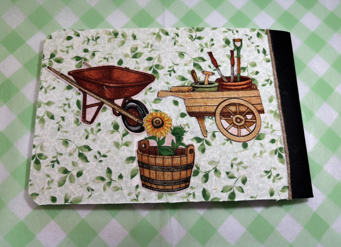 Up-cycled/altered Jr. Composition Notebook/journal. Fabric Covered ...