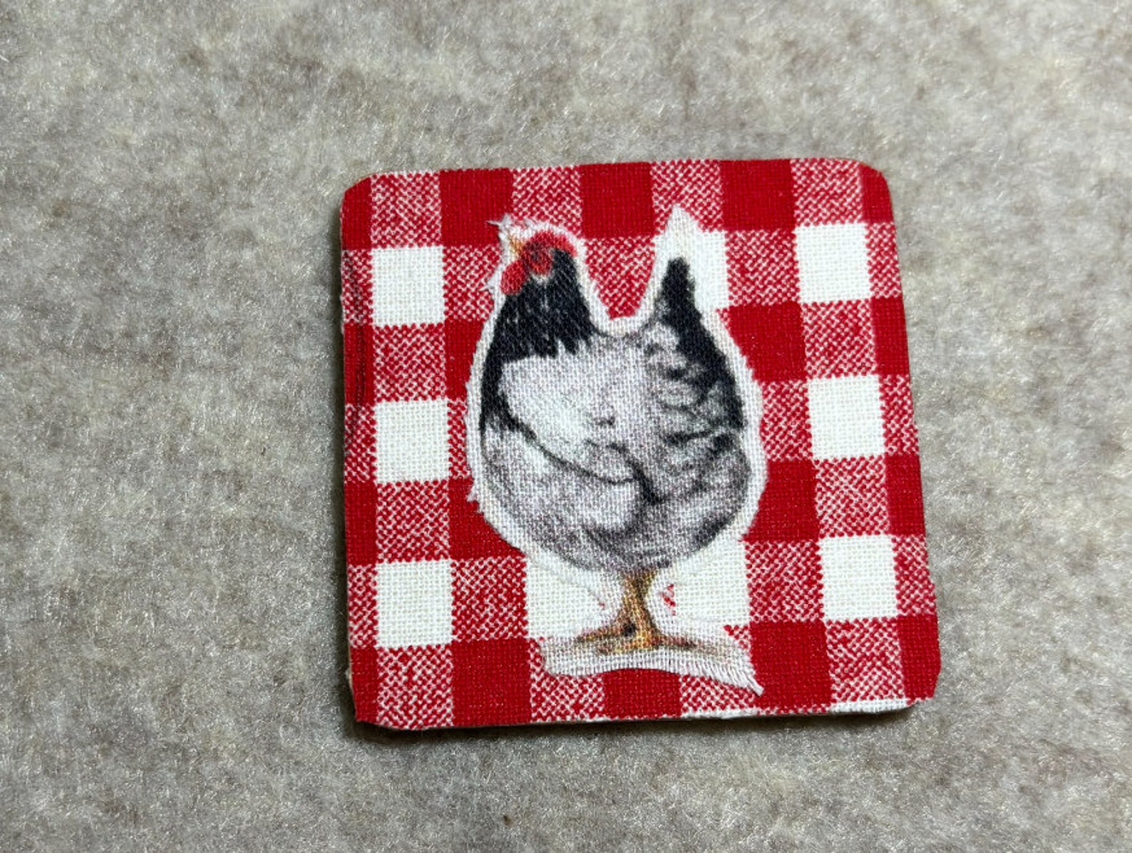 Farmhouse Chicken, Kitchen Magnets. Black and White Chickens, Brown ...
