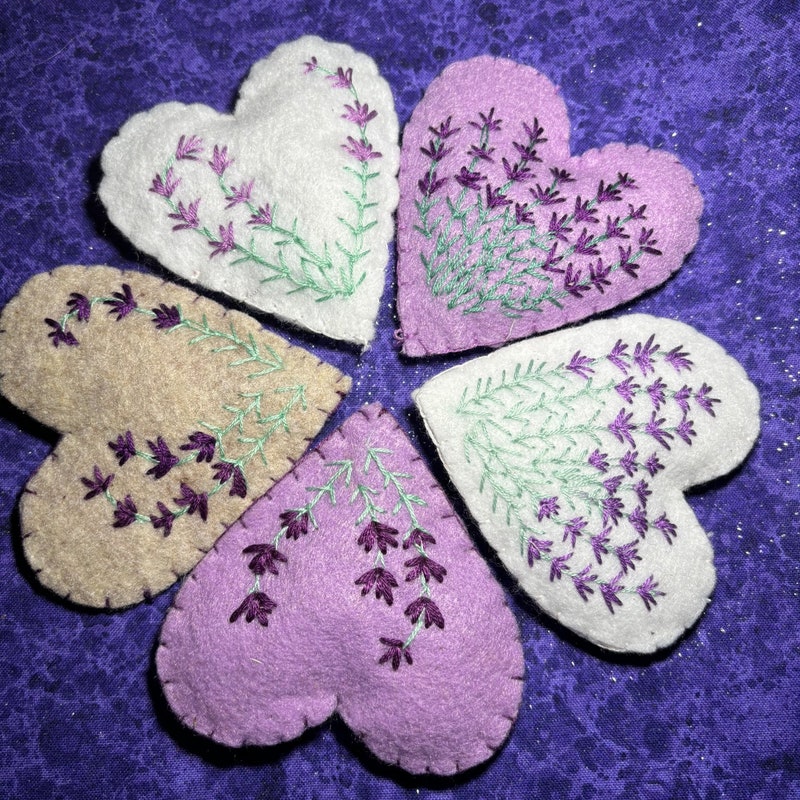 Lavender Heart - Etsy