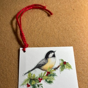 Christmas Gift Tags Handcrafted With Hand Cut Fabric Pieces. Christmas ...