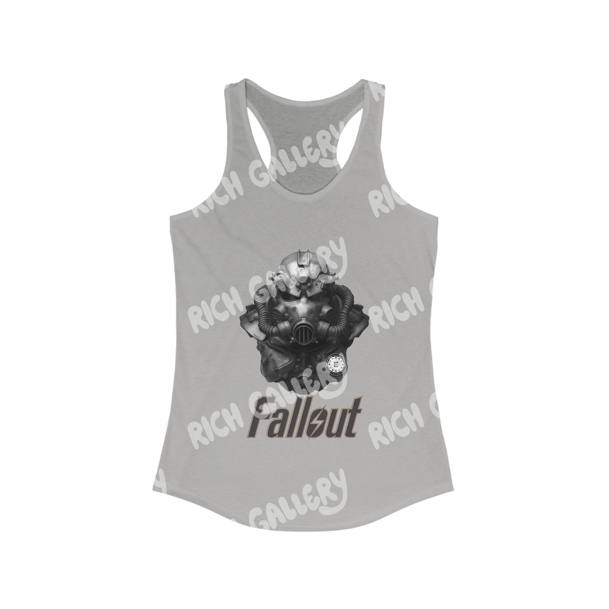Fallout Power Armor Helmet With Enclave Logo Next Level Apparel Tank ...