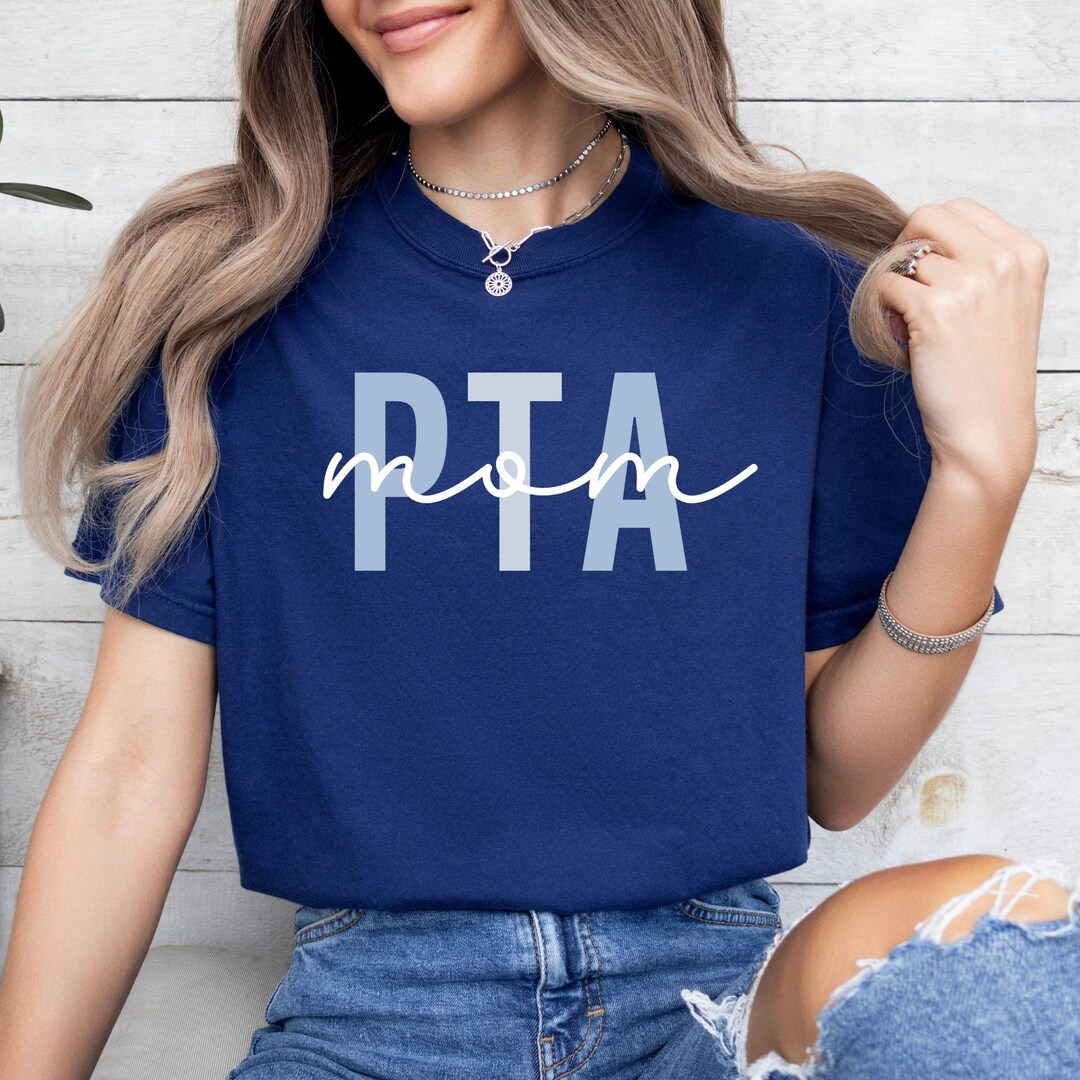 Comfort Colors PTA Mom Shirt, PTA Mom Gifts, Parent Teacher Association ...