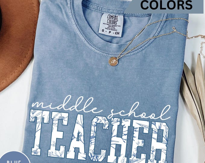 Middle School Teacher Crew, Shirt for Middle School Teacher, Junior ...