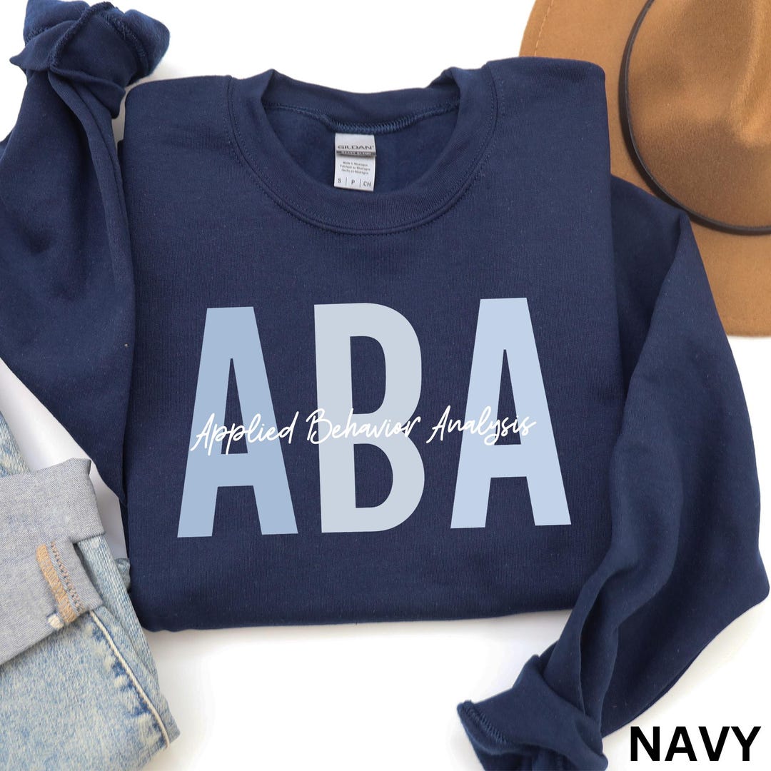 ABA Therapist Sweatshirts, ABA Therapy Crewneck Sweatshirt, ABA ...