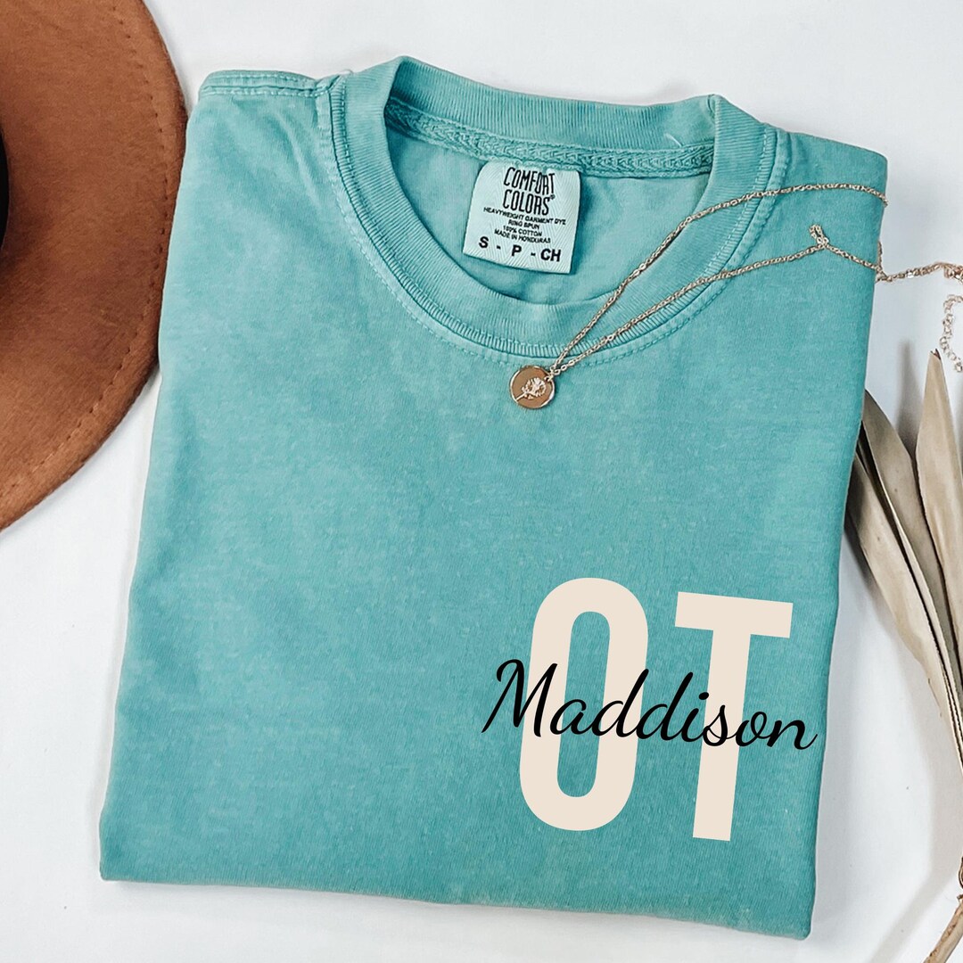Personalized Occupational Therapy Trendy Comfort Colors Shirt, OT Shirt ...