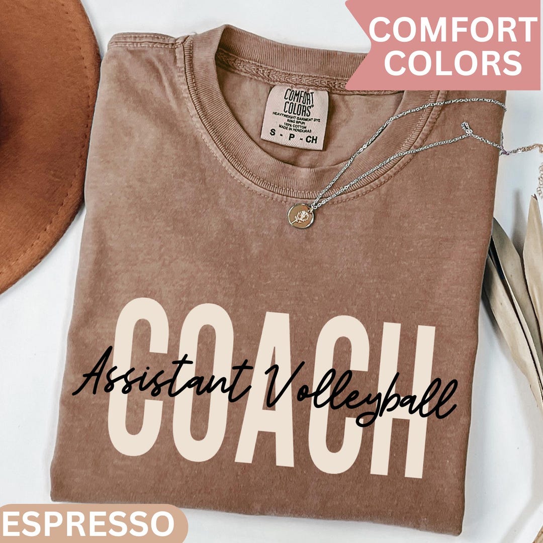 Assistant Volleyball Coach Shirt Comfort Colors, Gift for Assistant ...