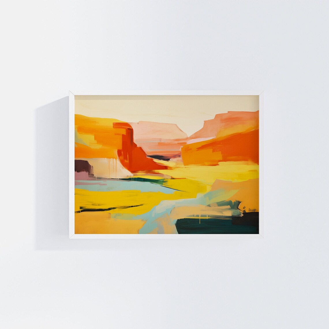 Canyons Modern Wall Decor Abstract Landscape Minimalist Home Decor - Etsy