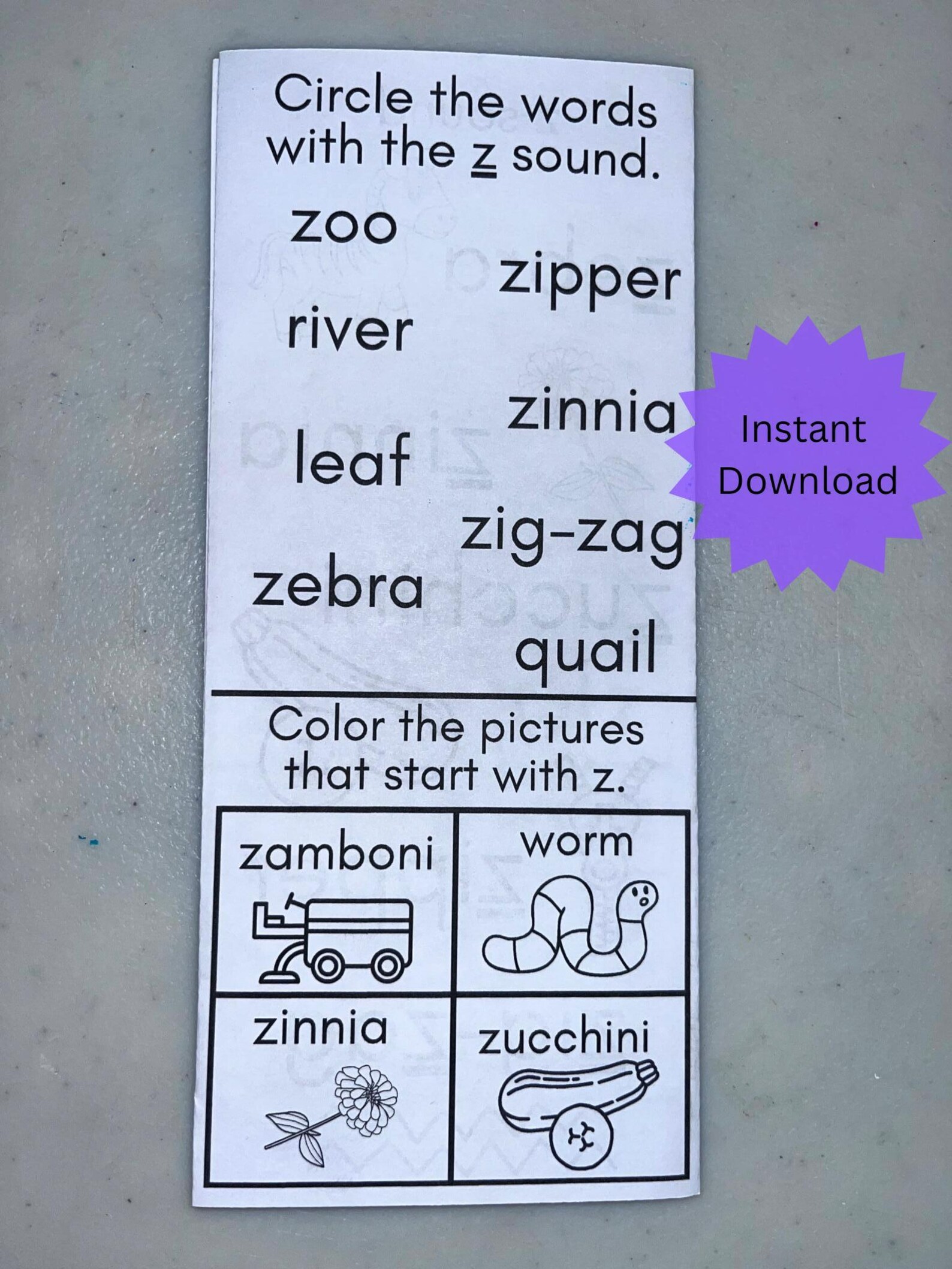 Printable Kids Alphabet Learning Pamphlets for School - Etsy