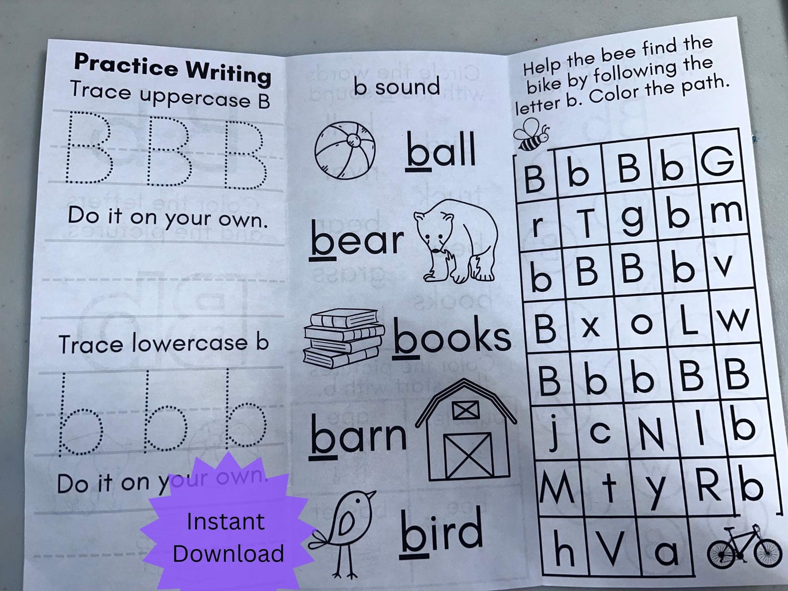 Printable Kids Alphabet Learning Pamphlets for School - Etsy