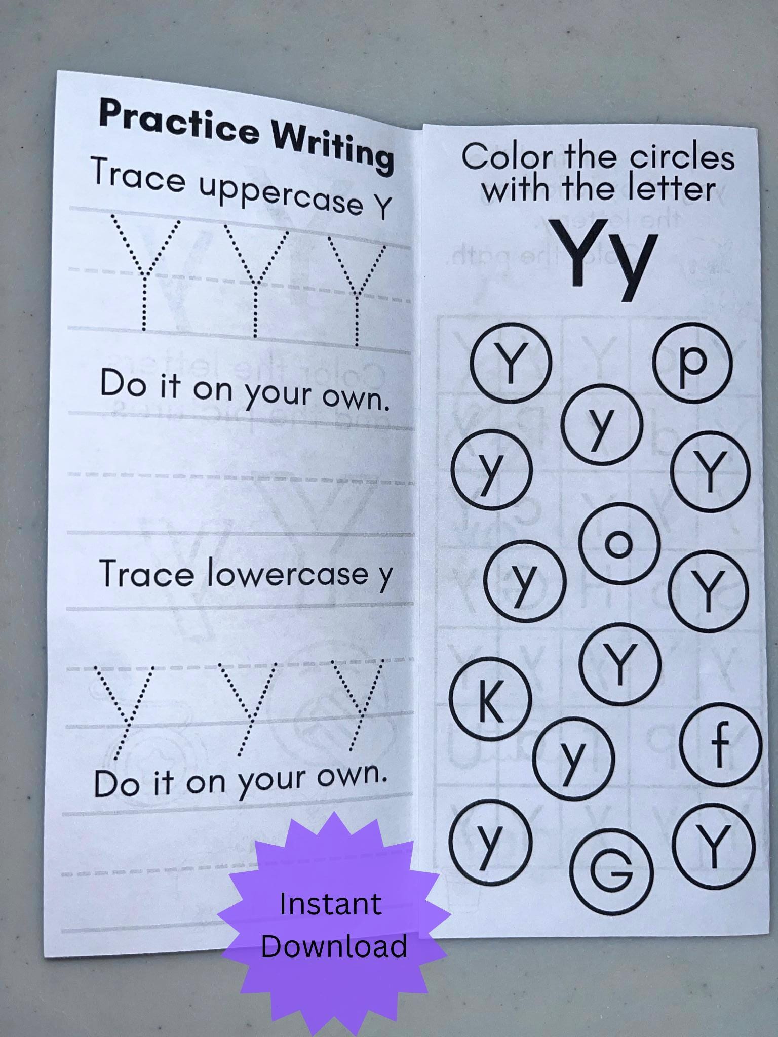 Printable Kids Alphabet Learning Pamphlets for School - Etsy