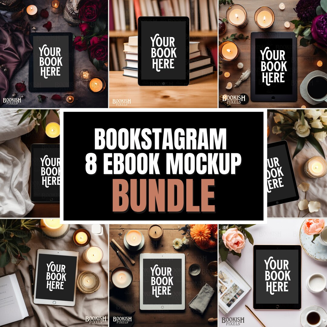 Ebook Mockup Bundle | Ebook Cover Bundle | Blank iPad Mockup Bundle ...