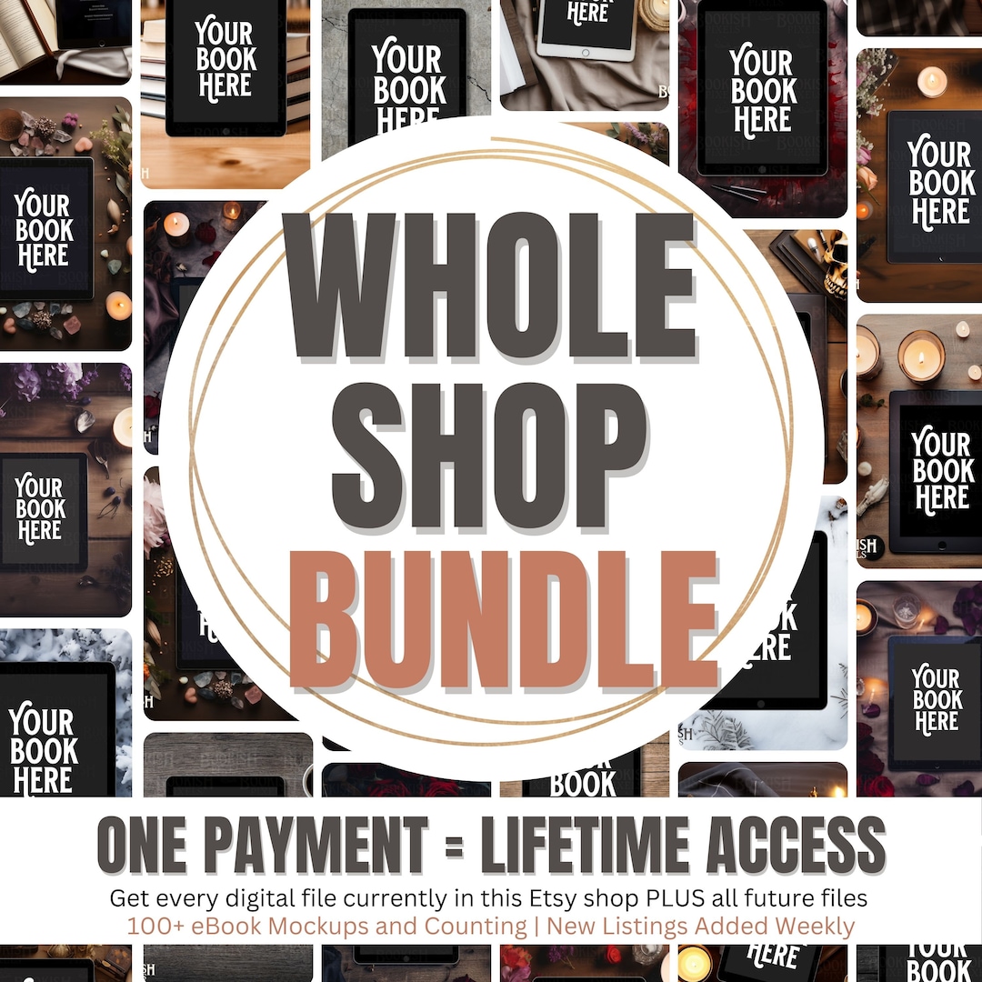 Whole Shop Bundle Bookstagram Templates | Entire Library Canva Ebook ...