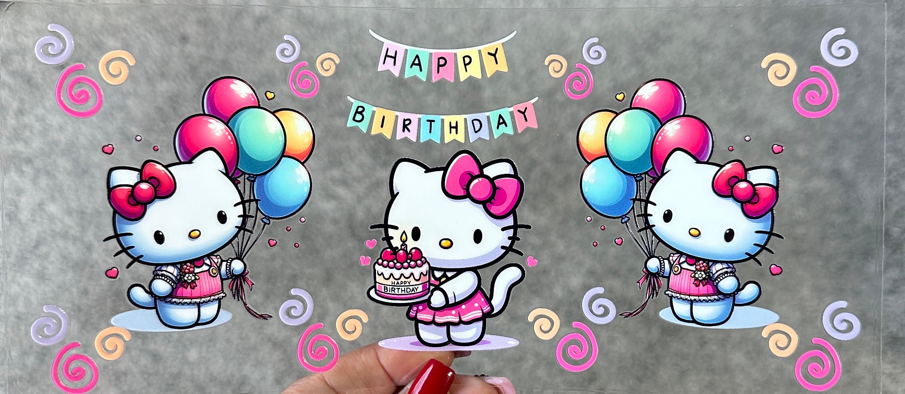 Hello Kitty Happy Birthday UV Wrap - Etsy