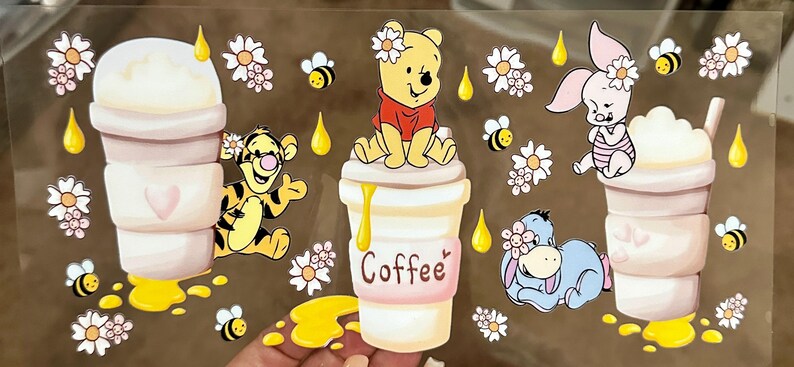 Winnie the Pooh Coffee UV Wrap - Etsy