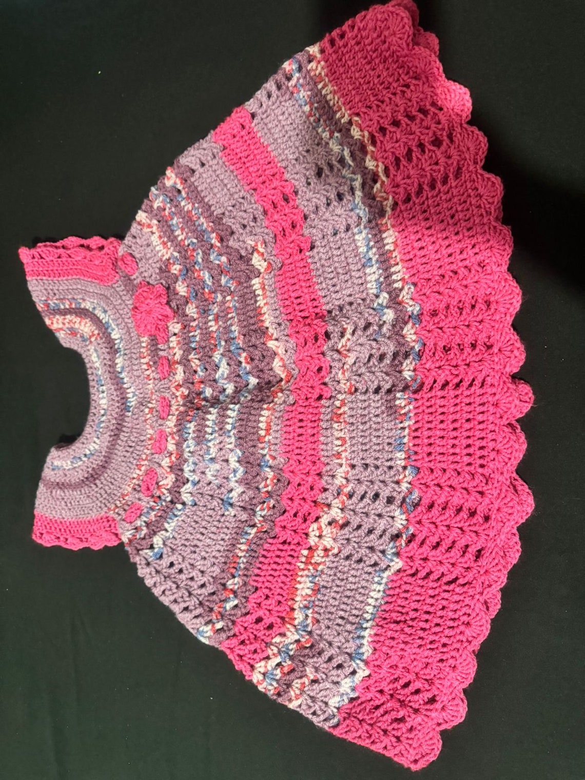 Pink Baby Girl Frock 100% Hand Crochet Crochet Frock - Etsy