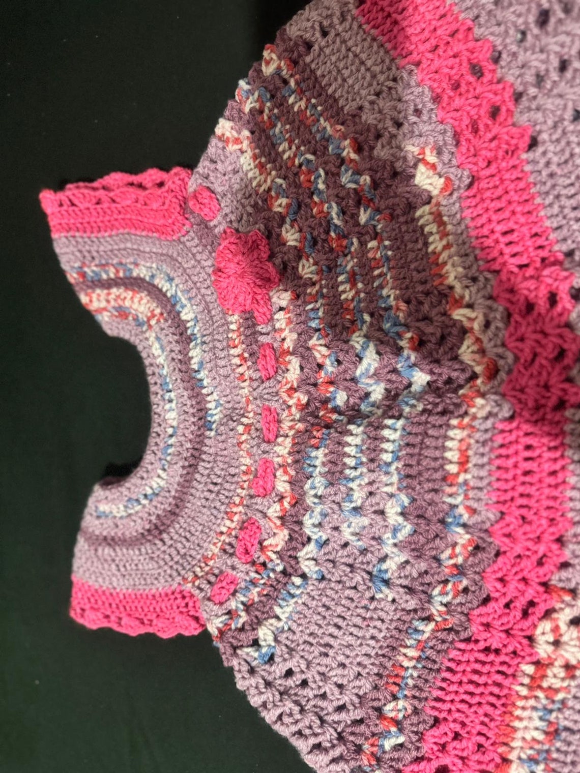 Pink Baby Girl Frock 100% Hand Crochet Crochet Frock - Etsy