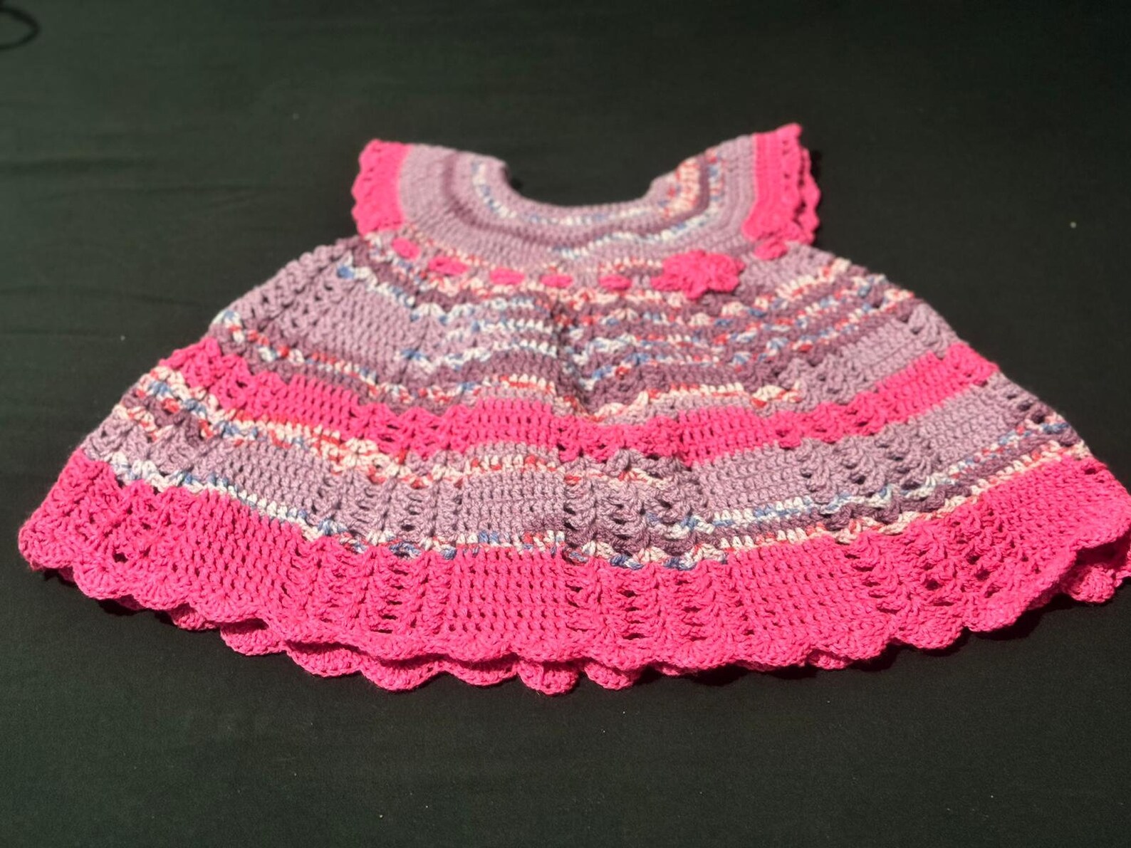 Pink Baby Girl Frock 100% Hand Crochet Crochet Frock - Etsy