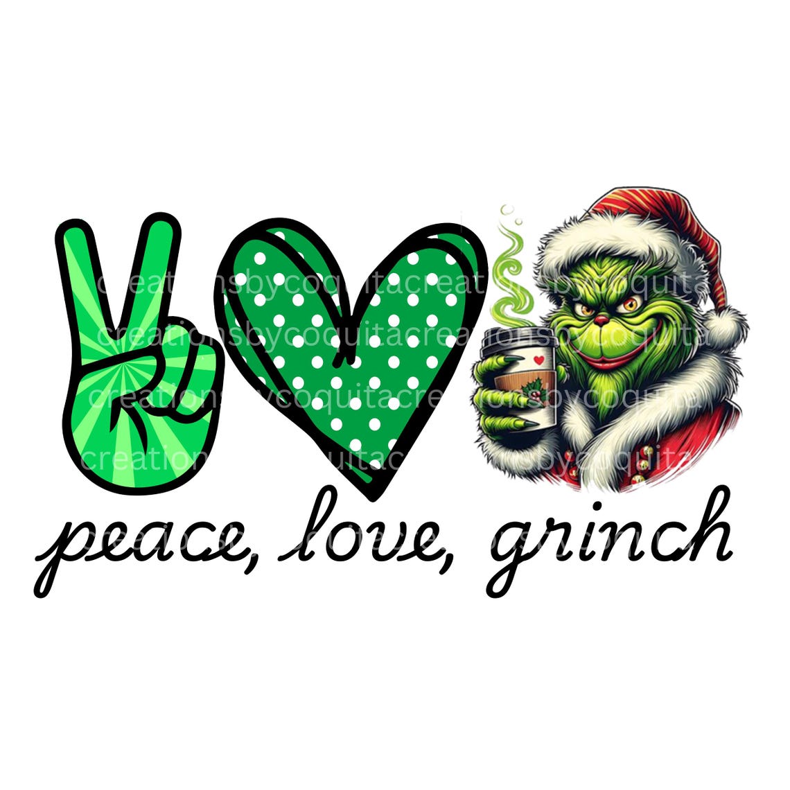 Peace, Love, Grinch Digital Download - Etsy