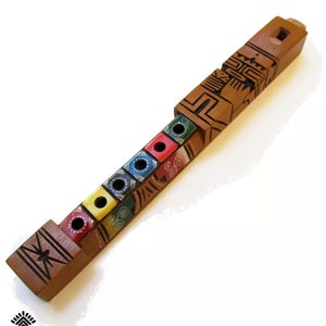Song of the Andes Peruvian Quena Flute Wood, Authentic Traditional Flute Made of Native Mahogany ...