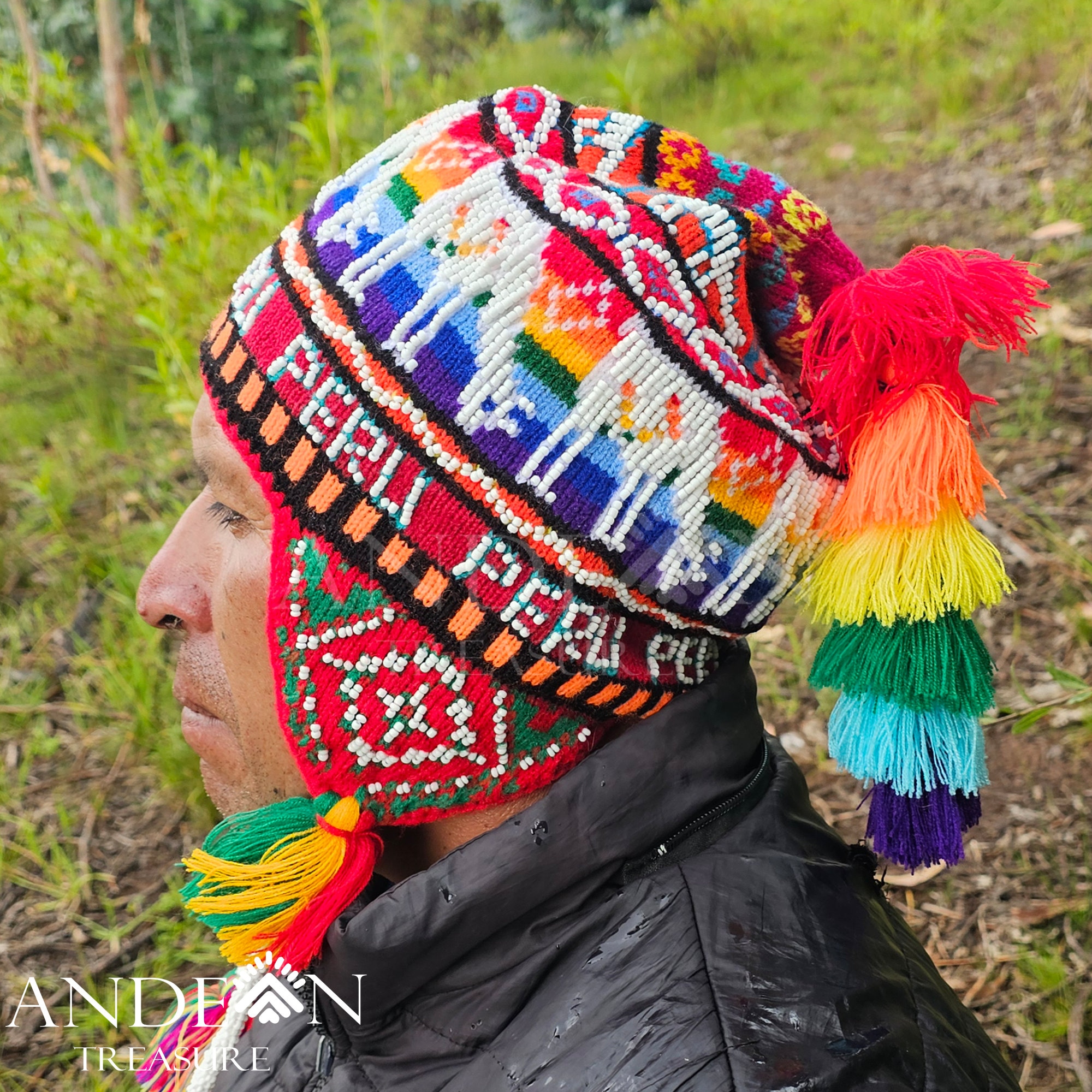 Traditional Andean Chullo / Shaman Hat / Chullo Qero / Andean Hat ...
