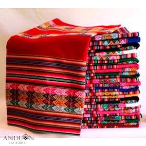 Andean Peruvian Blanket / Boho Fabric / Peruvian Andean Tablecloth ...