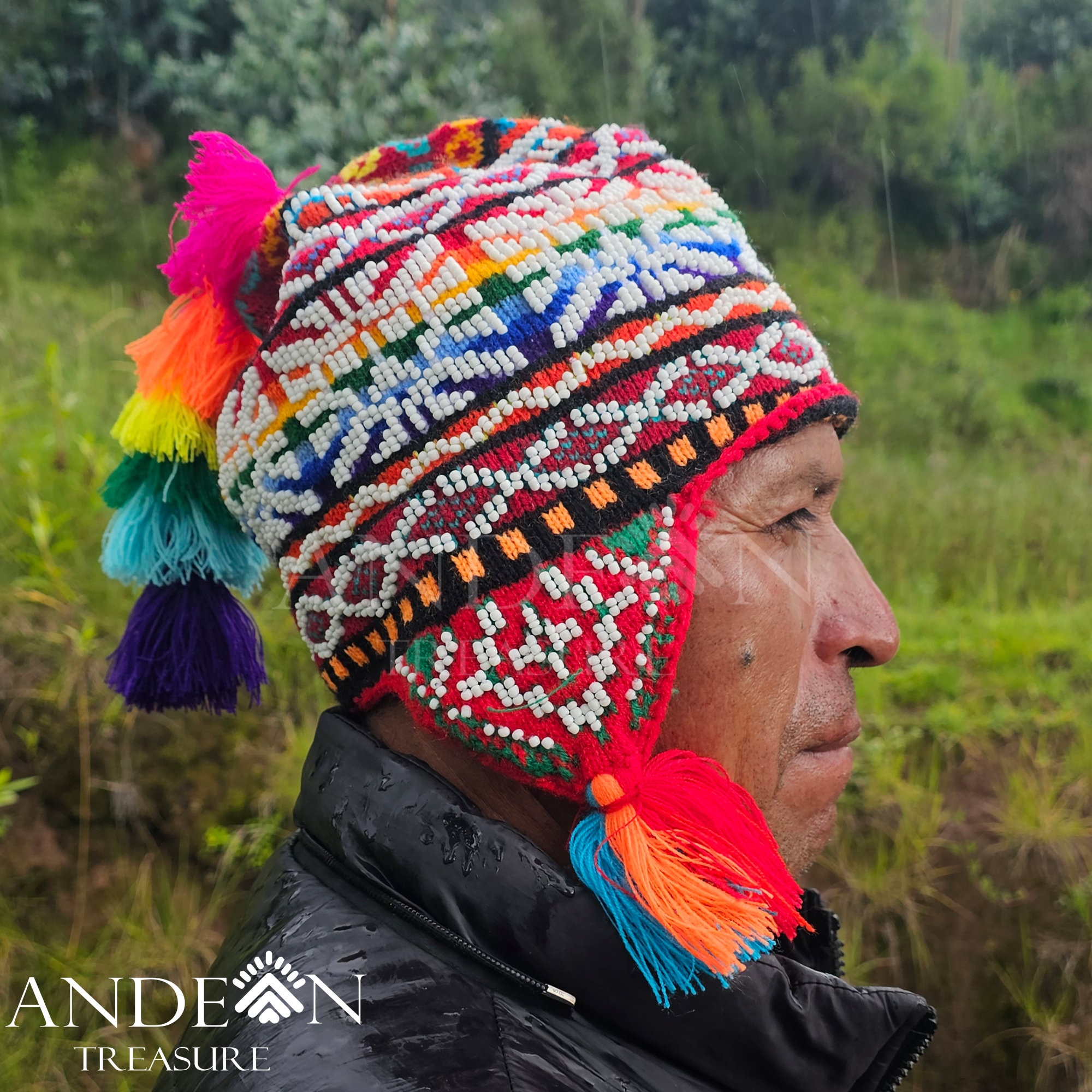 Traditional Andean Chullo / Shaman Hat / Chullo Qero / Andean Hat ...