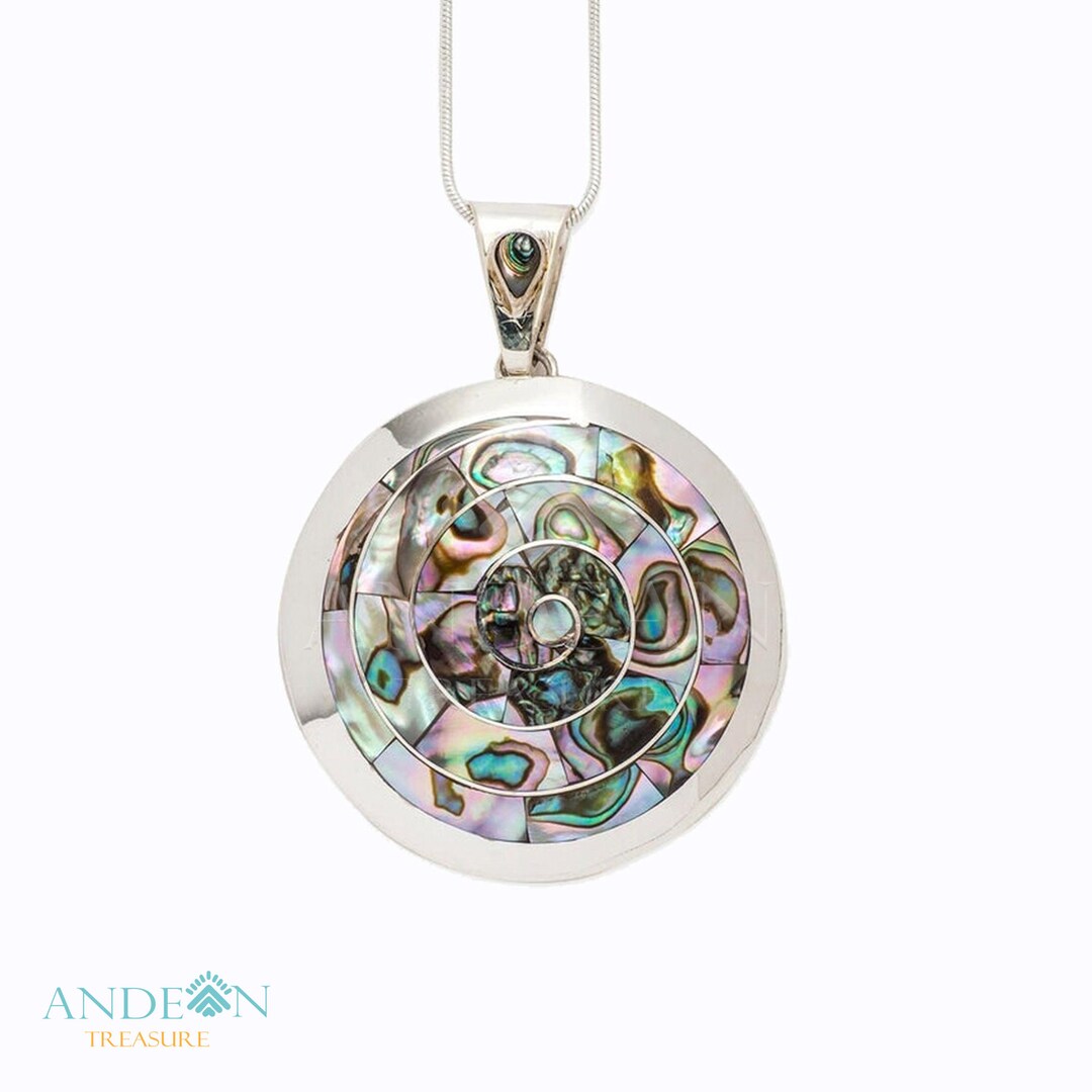 Pachamama Made of 950 Silver Embedded With Natural Shells, Peruvian ...