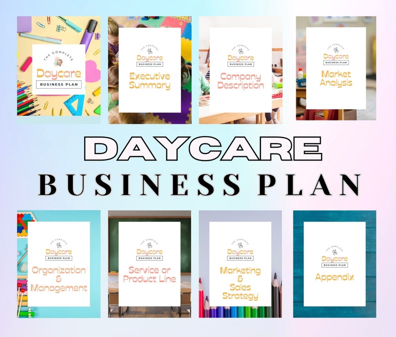 Day Care Business Plan , Digital Business Plan , PRINTABLE PDF, Digital ...