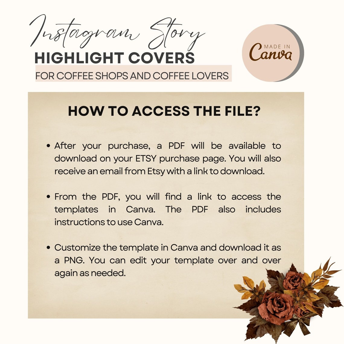 Editable Minimalist Instagram Story Covers Coffee Theme Insta Icons for ...