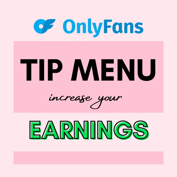 Onlyfans Tip Menu - Etsy