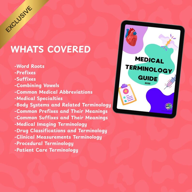 Medical Terminology Study Guide, Prefixes, Suffixes, Abbreviations ...