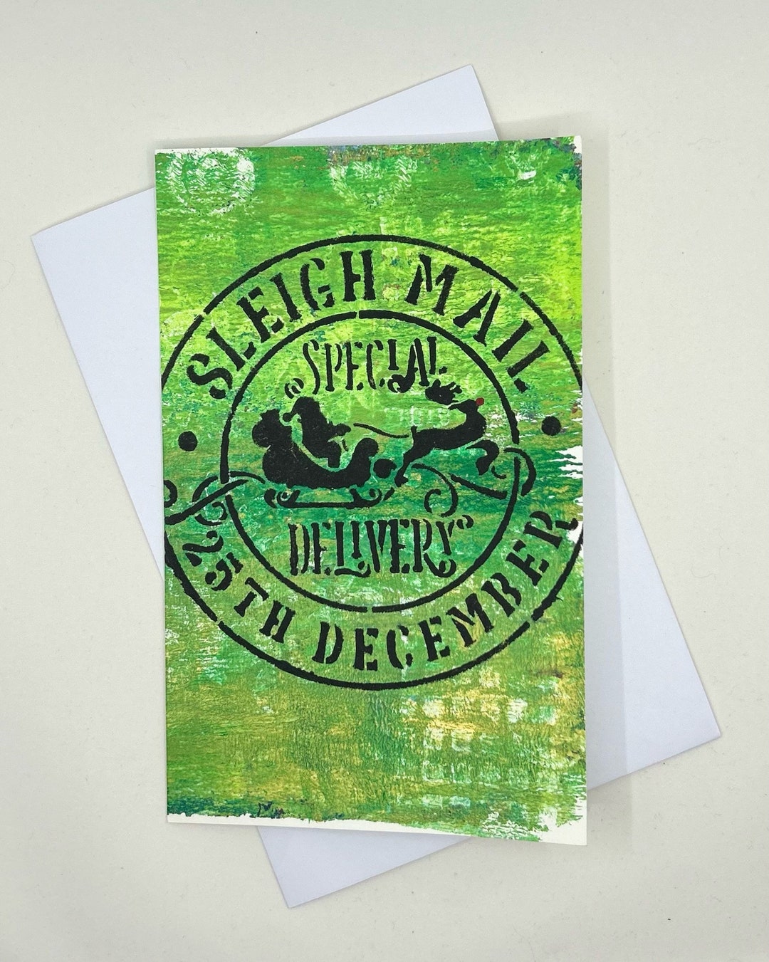 Christmas Card Sleigh Mail - Etsy