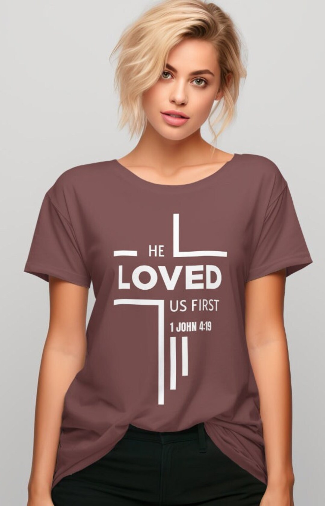 He Loved Us First Png Svg,1 John 4:19 Png,he Loved Us Png Svg ...