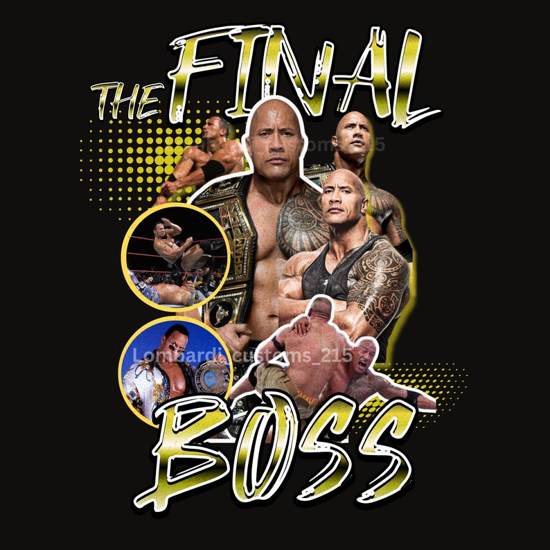 The Rock "the Final Boss" PNG - Etsy
