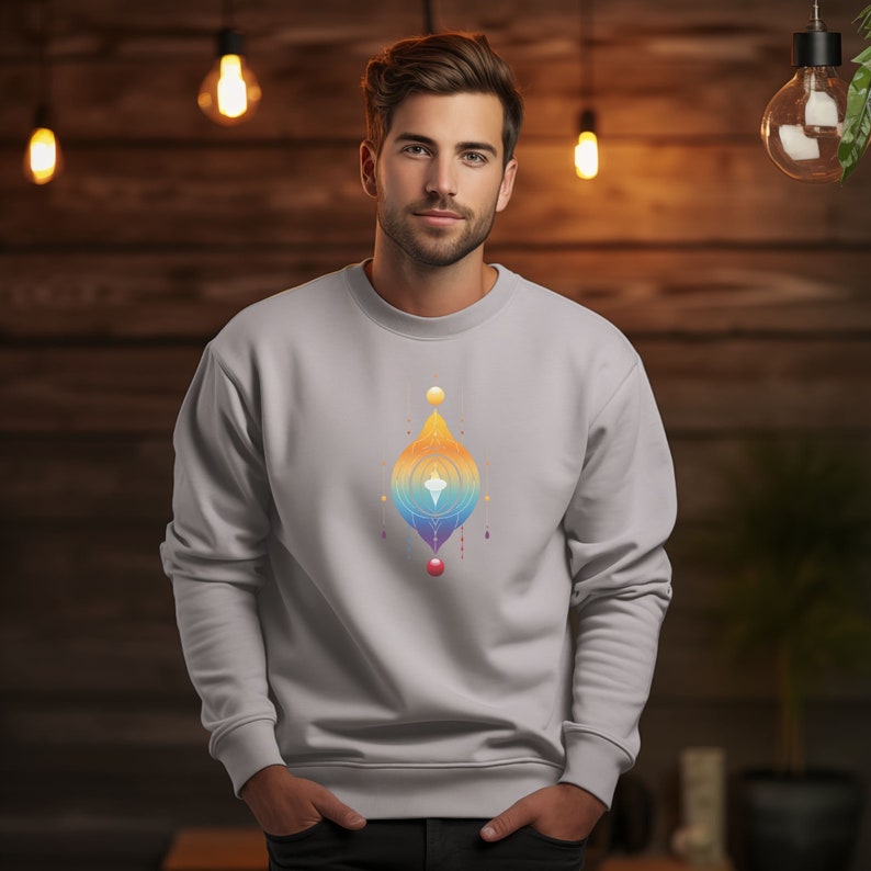 Seven Sweatshirt, 5D Wholeness, Chakra Style, Spiritual Clothing ...