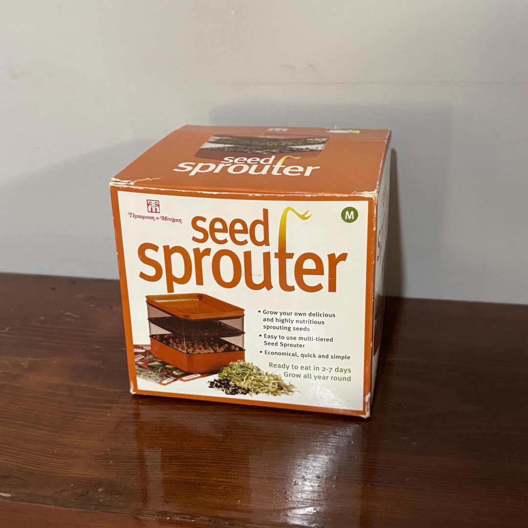 Seed Sprouter Grow Your Own Sprouts Vintage MCM Terracotta Brown Retro ...