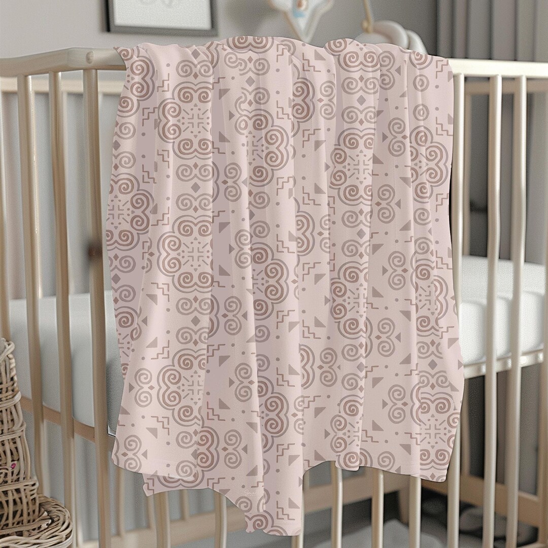 Hmong Fleece Baby Blanket, Hmong Inspired Throw, Hand Drawn Hmong ...