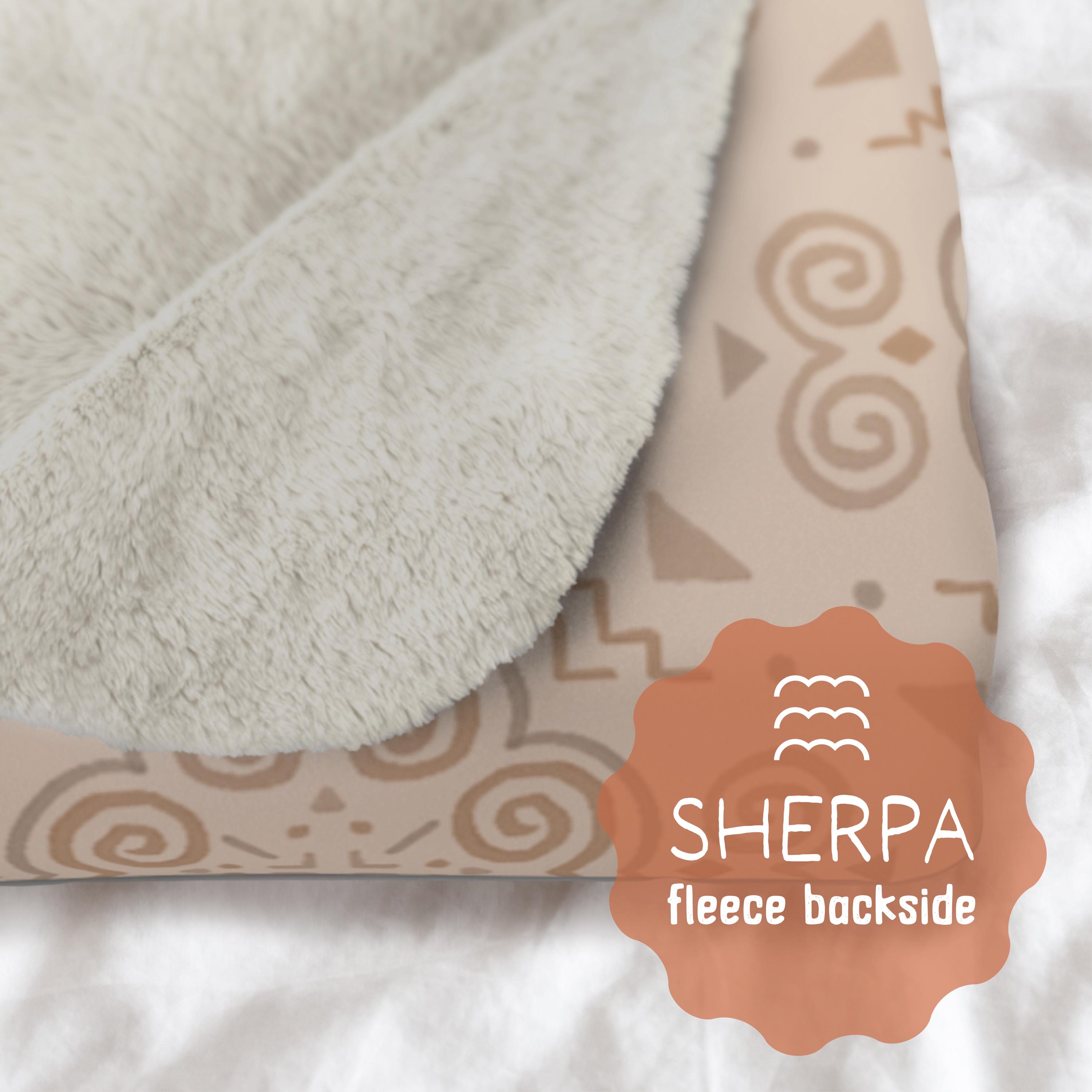 Hmong Sherpa Baby Blanket, Hmong Inspired Throw, Hand Drawn Hmong ...