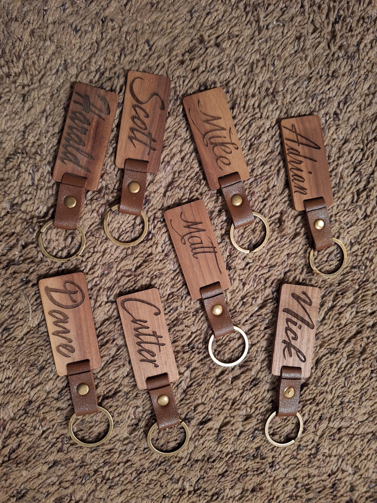 Black Walnut Custom Keychains - Etsy