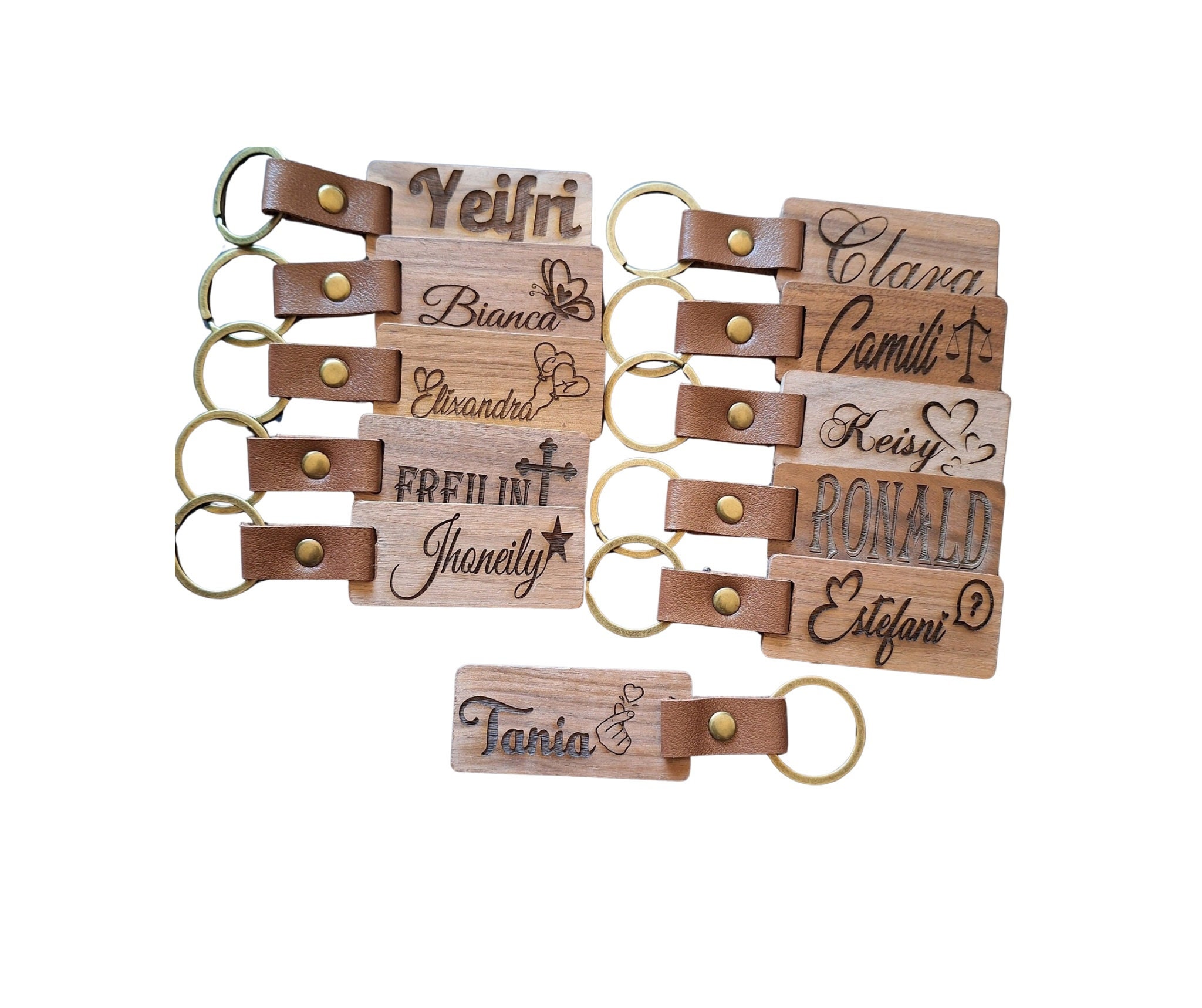 Black Walnut Custom Keychains - Etsy