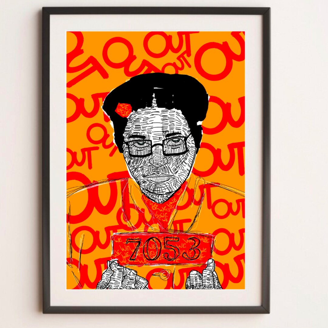Rosa Parks Portrait African American Art Black History Physical Print ...