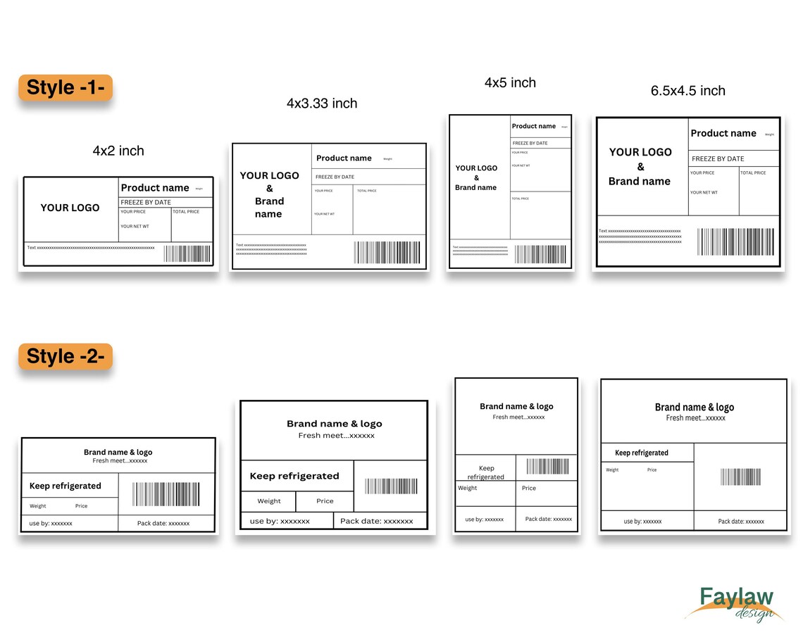 Meat Label Template, Farm Meat, Homemade Meat Template, Meat Packaging ...