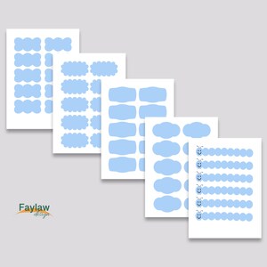 Play-doh Template, Editable via Canva, Playdough Label Template, Blank ...