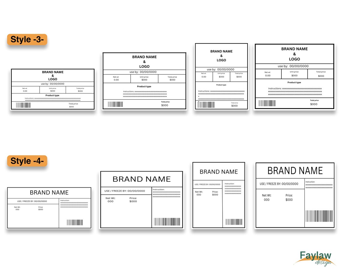 Meat Label Template, Farm Meat, Homemade Meat Template, Meat Packaging ...