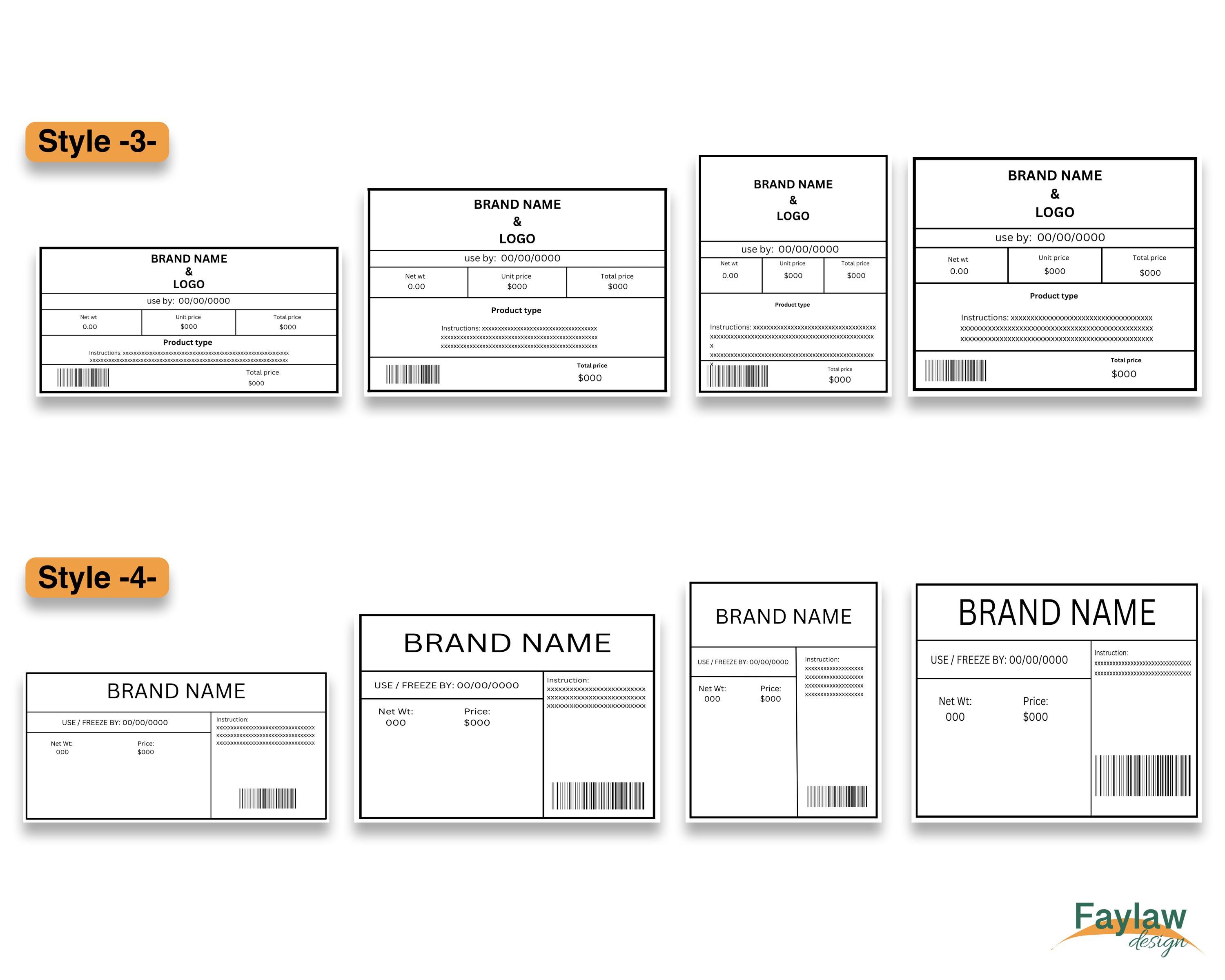 Meat Label Template, Farm Meat, Homemade Meat Template, Meat Packaging ...
