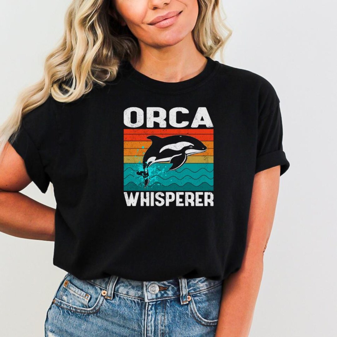 Orca Tee Shirt Orca Comfort Colors Black Shirt Ocean Waves Orca Summer Loves Orcas - Etsy